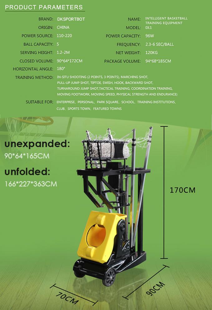 Metal Remote Control Basketball Automatic Rebounder Shooting Feeding Device