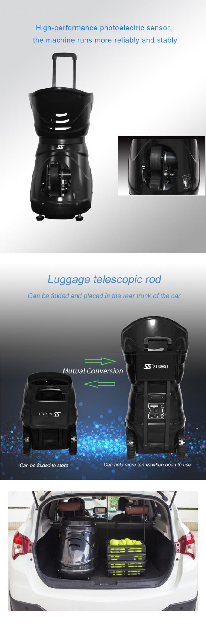 Intelligent Tennis Ball Launcher With LCD Remote Control and large ...